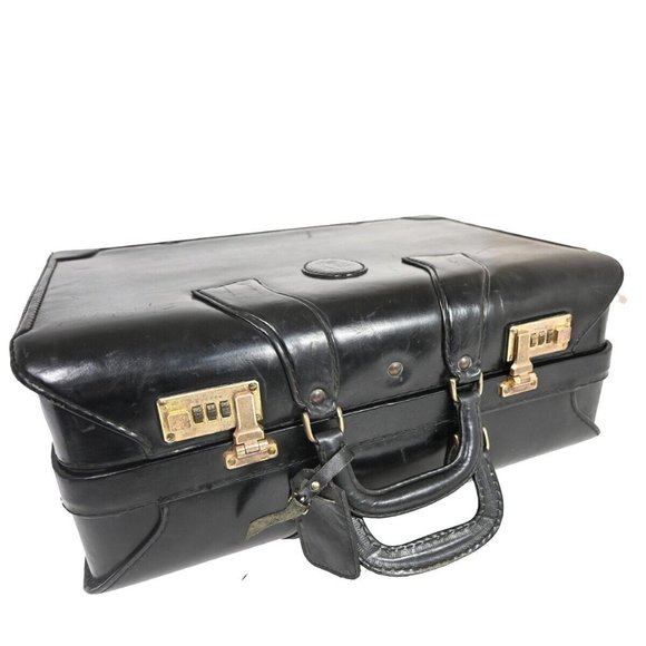 Cartier | Bags | Rare Cartier 2c Logo Briefcase Travel Hand Bag Leather ...